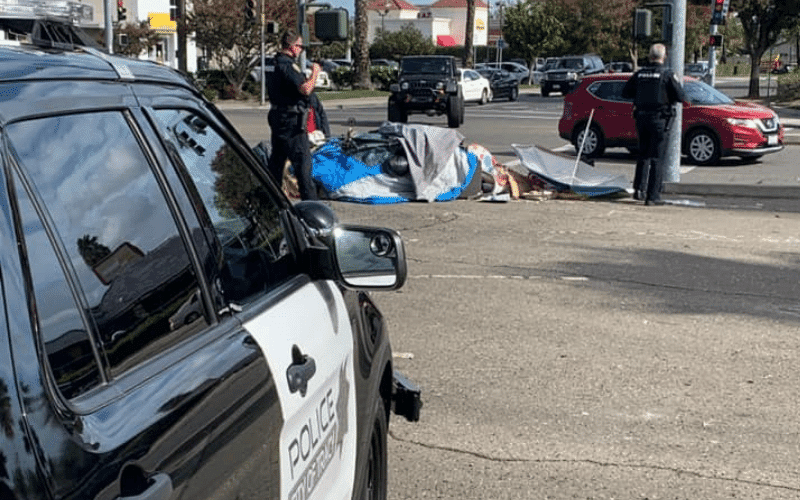 Tracy Two Tracy Police Department officers near vehicle at a crime ...